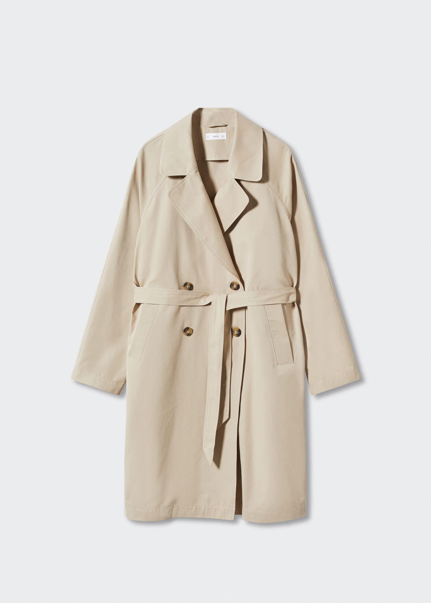 MANGO Classic Trench Coat in Beige | endource