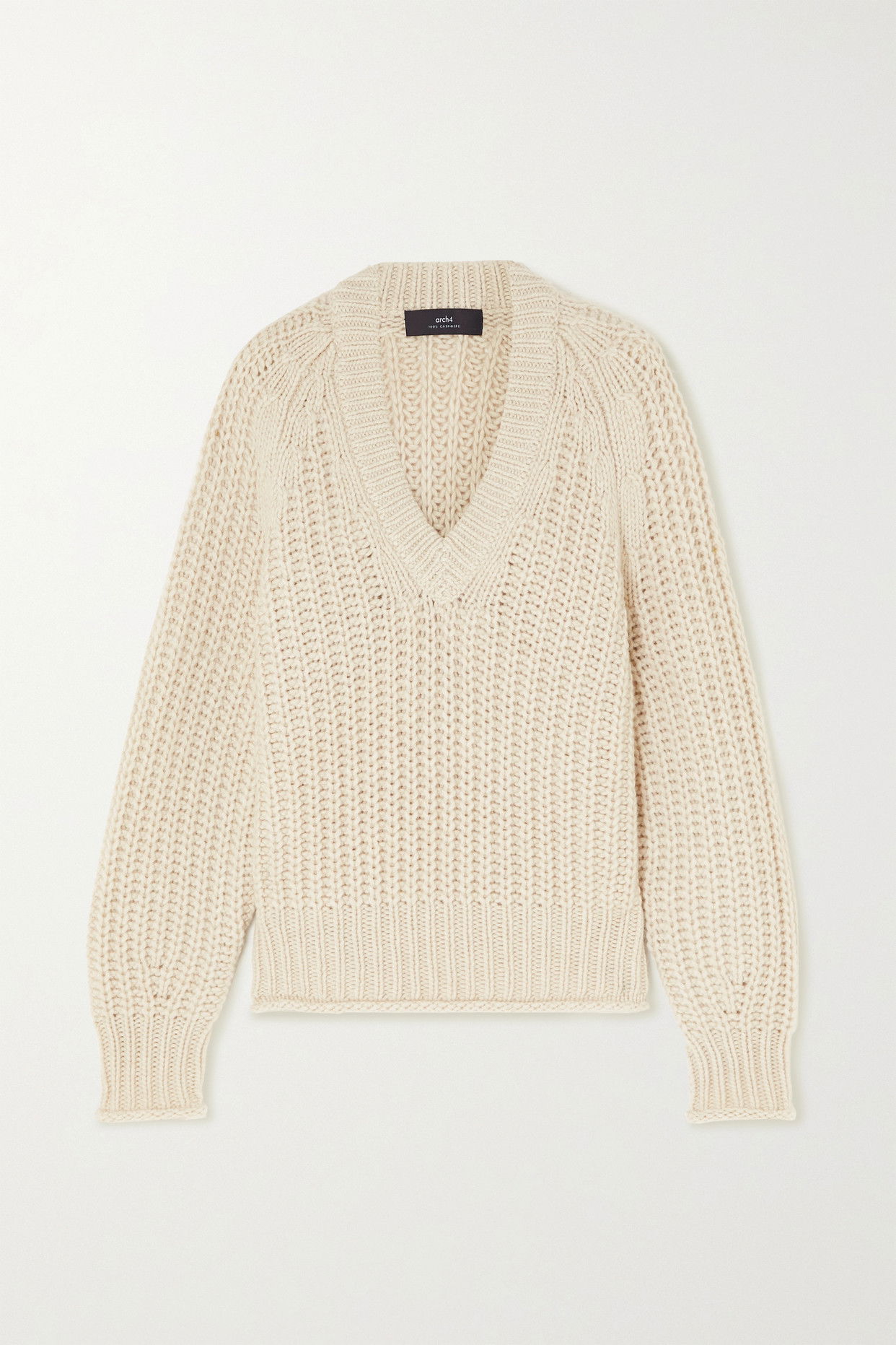 ARCH4 Bergen Cashmere Sweater in Neutrals | endource