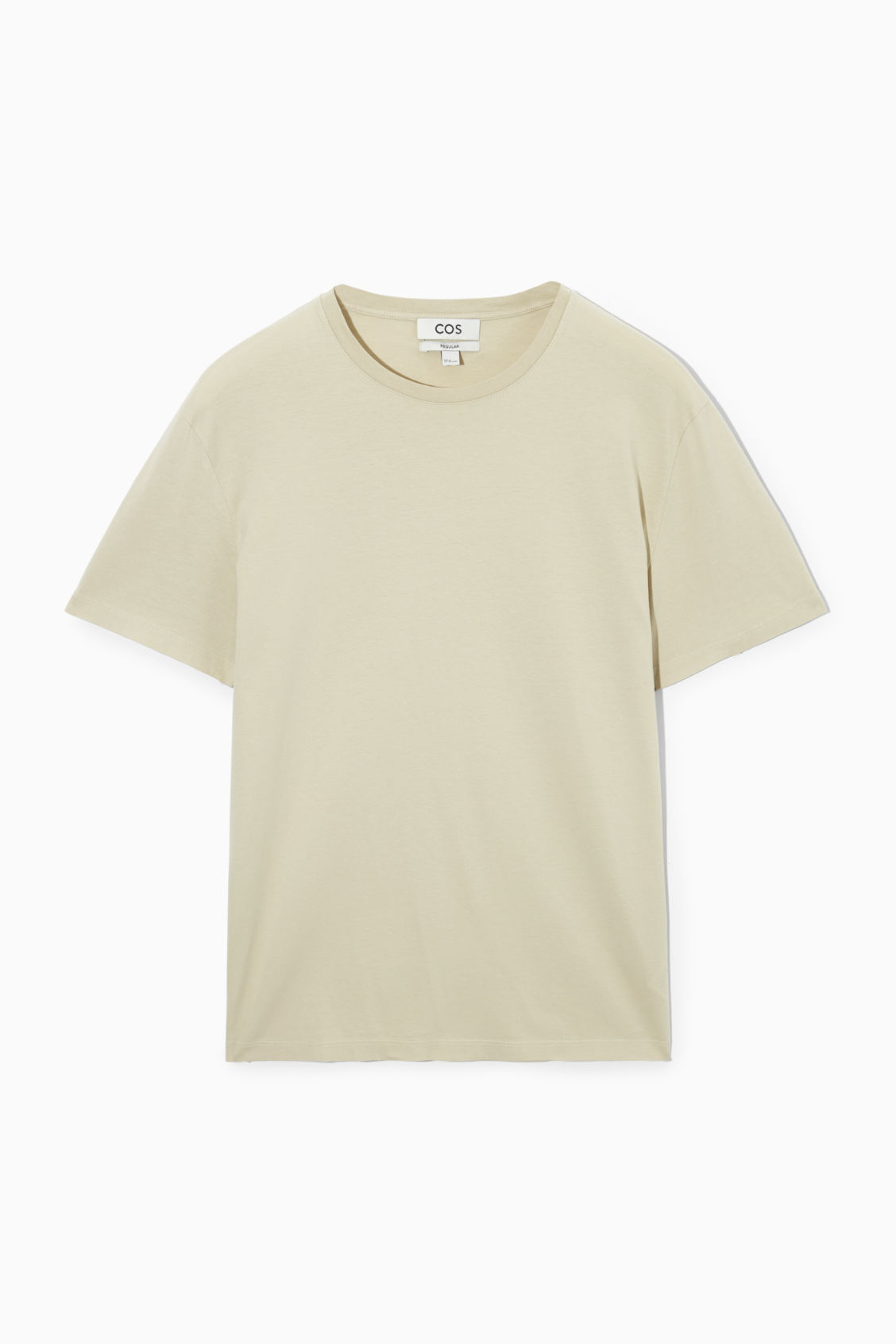 COS Regular-Fit T-Shirt in LIGHT BEIGE | endource