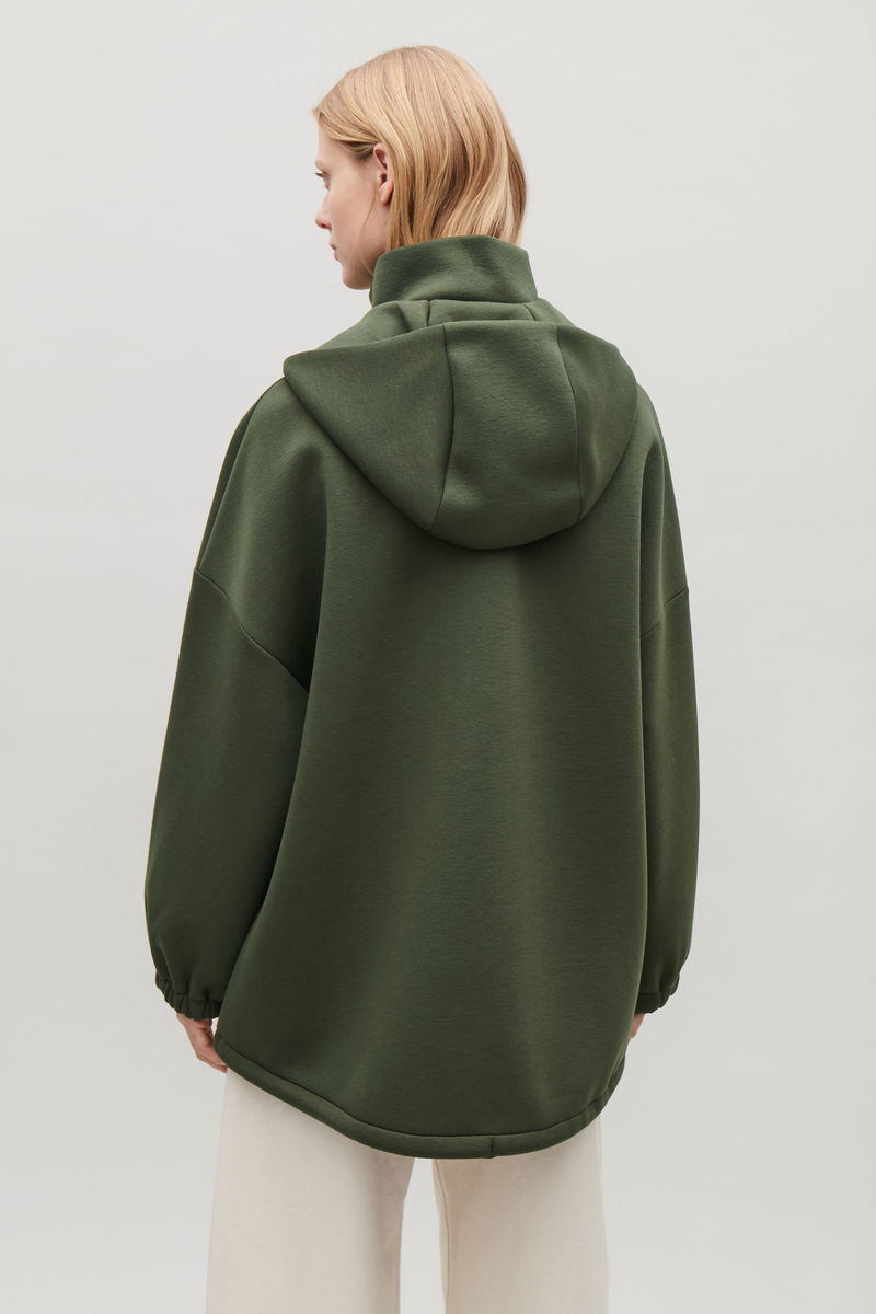 COS Drawstring Padded Jacket with Hood | endource
