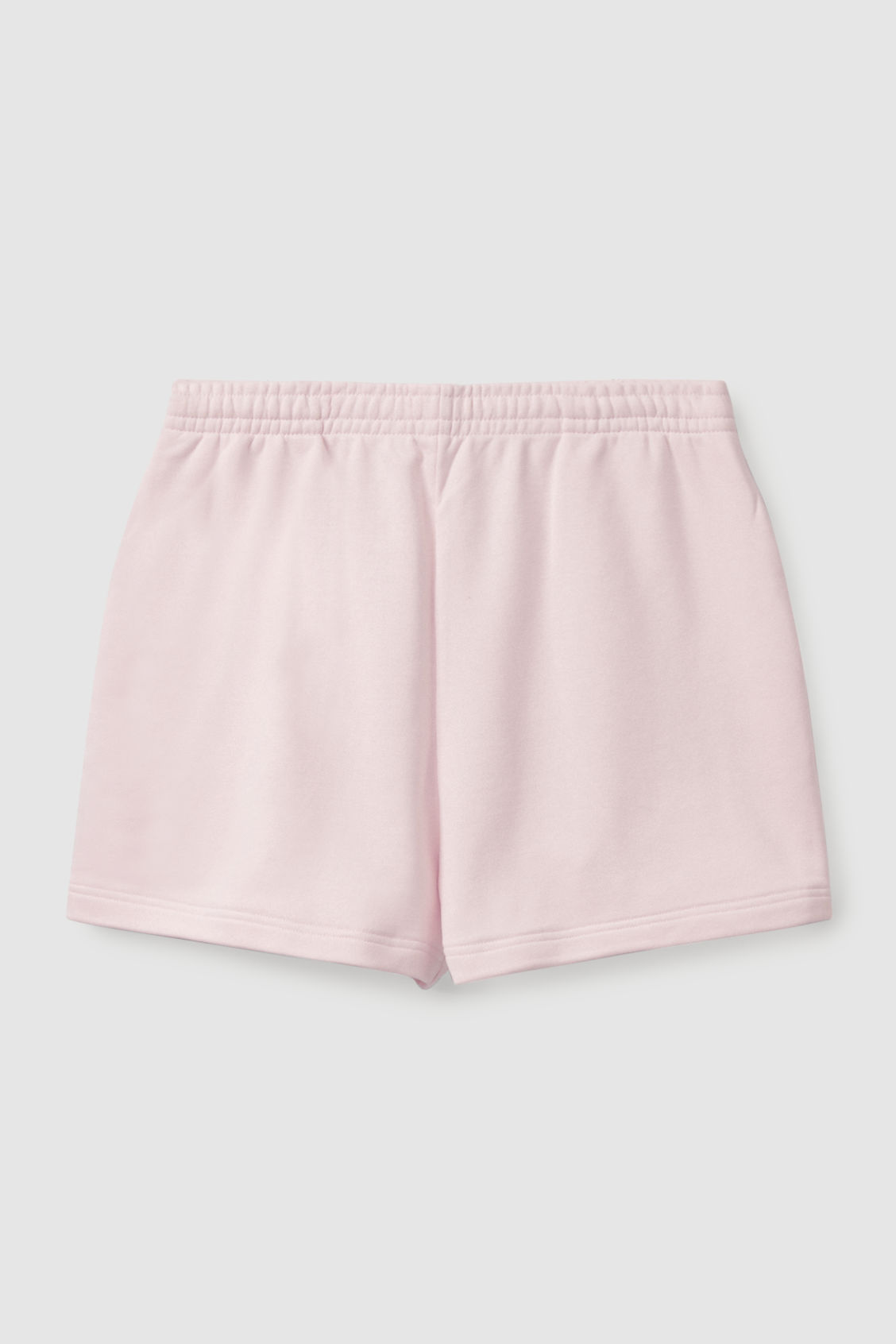COS Elasticated Sweat Shorts in light pink | Endource