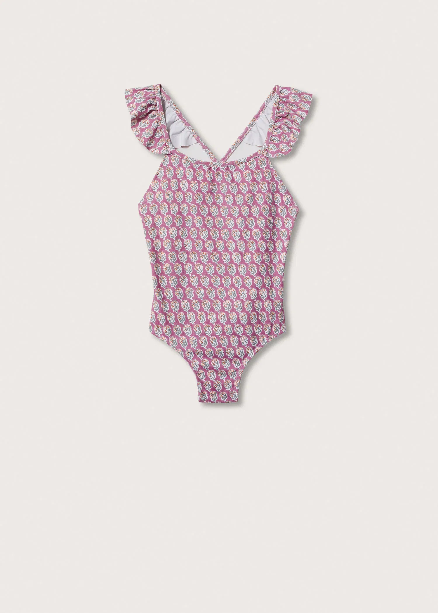 MANGO Swimsuit With Ruffle Detail | endource