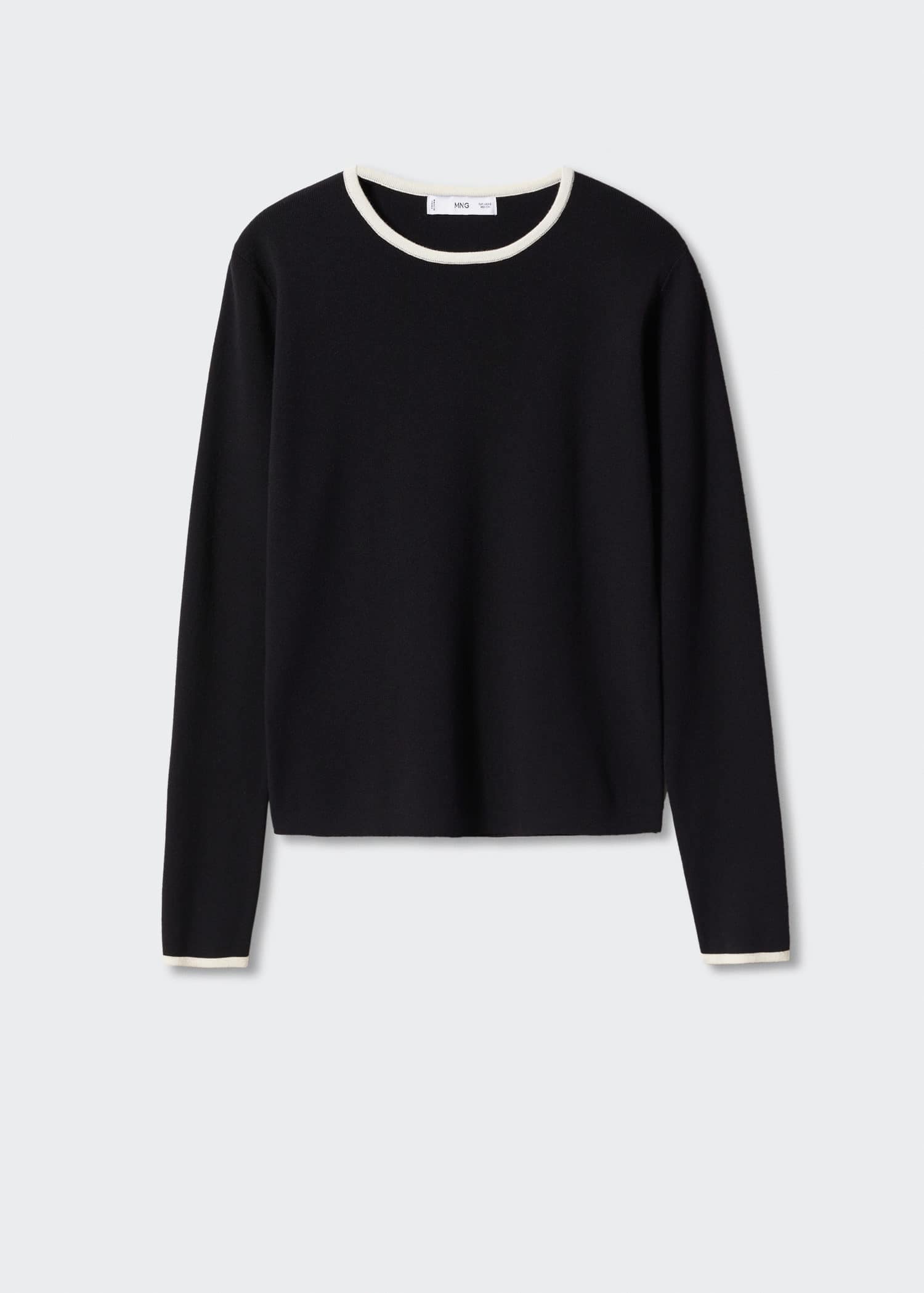 MANGO Contrast Trim Sweater | endource
