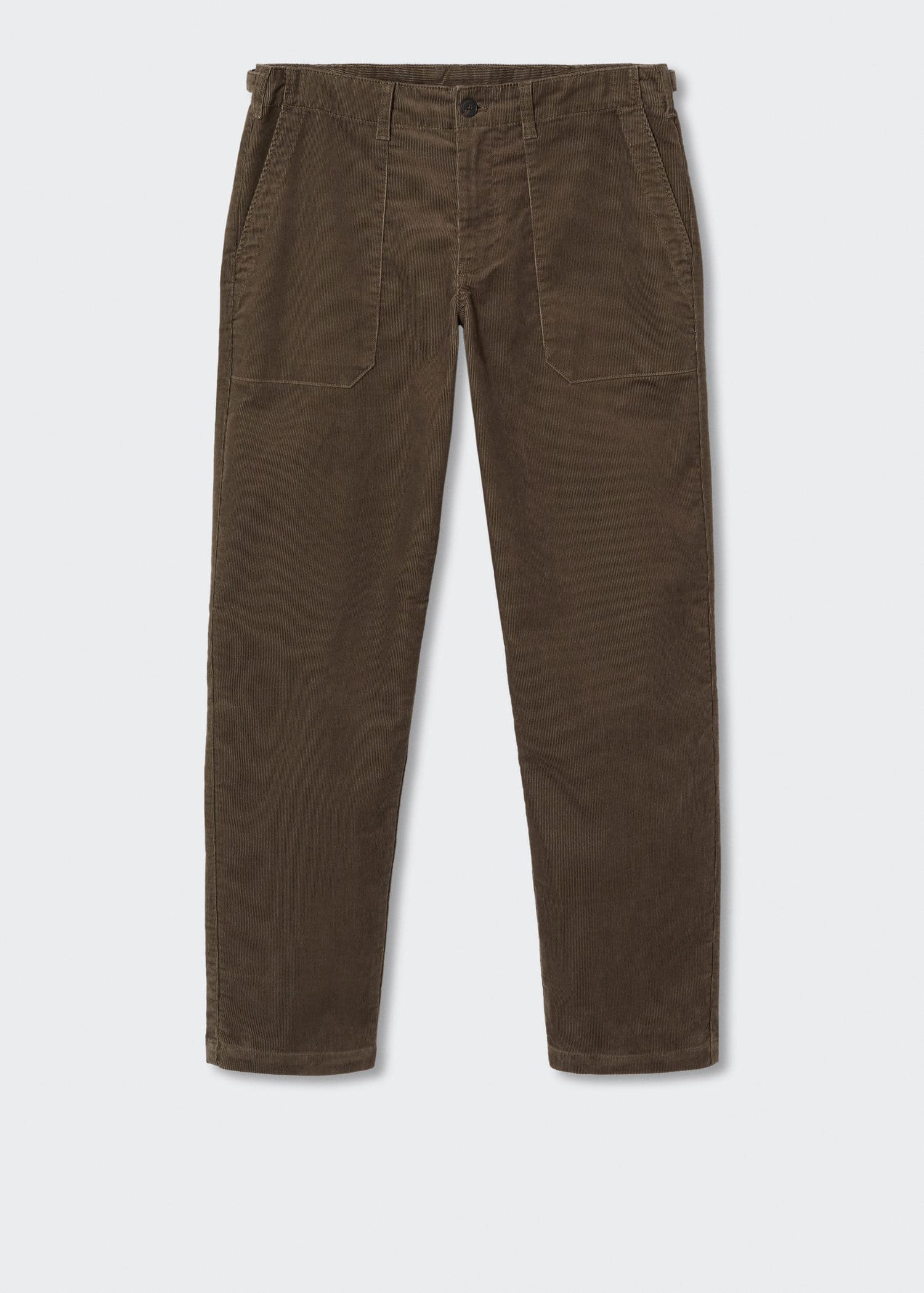 MANGO Worker Corduroy Trousers in Medium Brown | endource