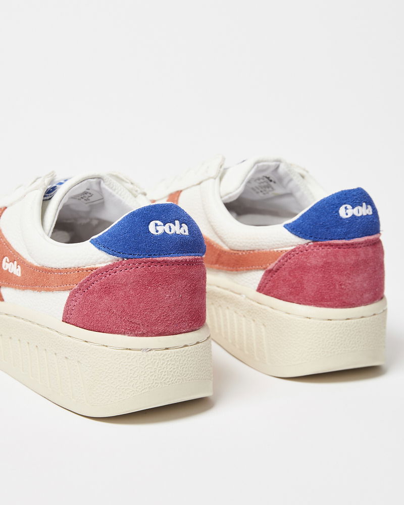 GOLA Grandslam Trident Orange & Blue Trainers in Orange | Endource