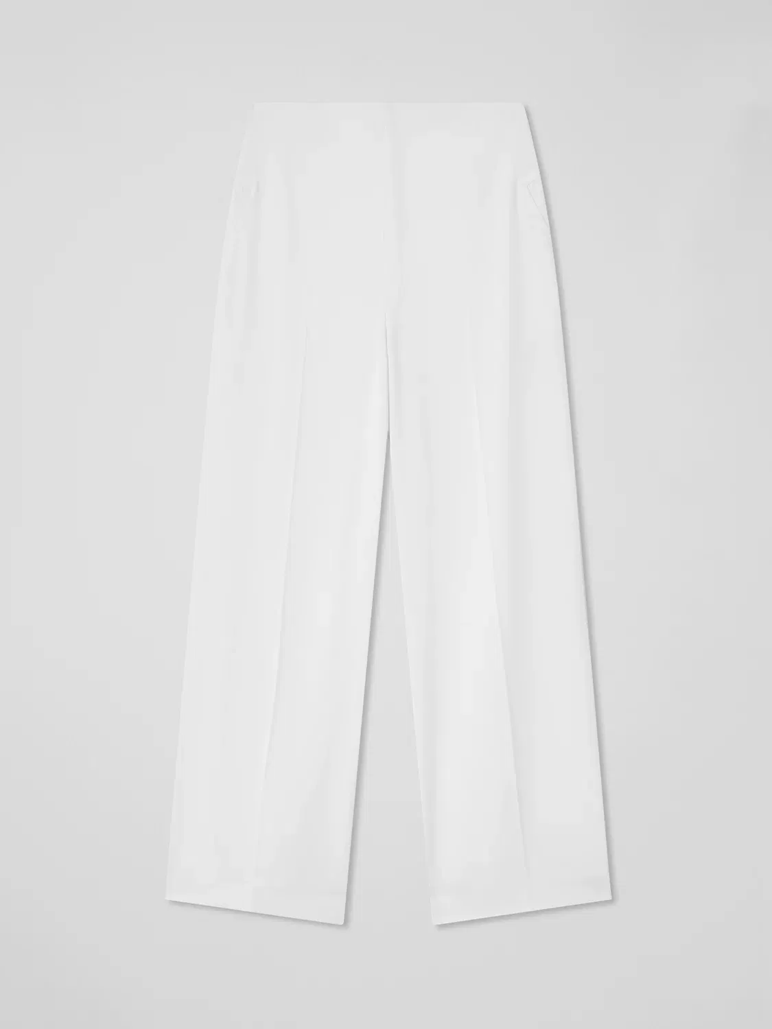 L.K. BENNETT Adele Crepe Trousers in Ivory | endource