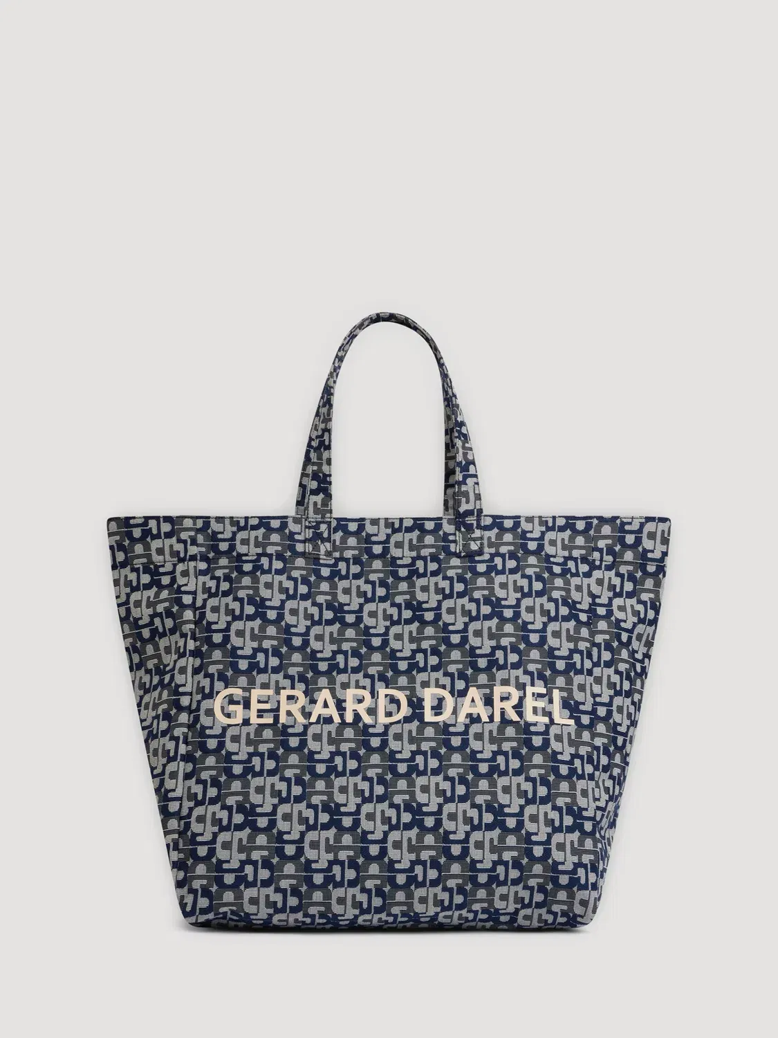 Gerard Darel Lola Logo Shopper Bag in Navy | endource