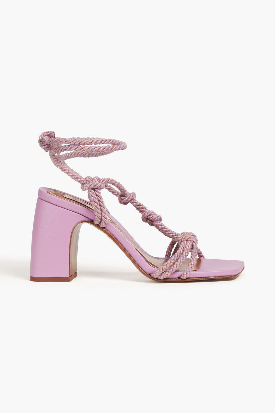 ZIMMERMANN Knotted Cord Sandals in Purple | Endource