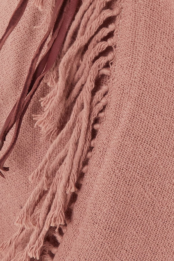 CARAVANA Tuzik Fringed Cotton-Gauze Pareo in Brown | Endource