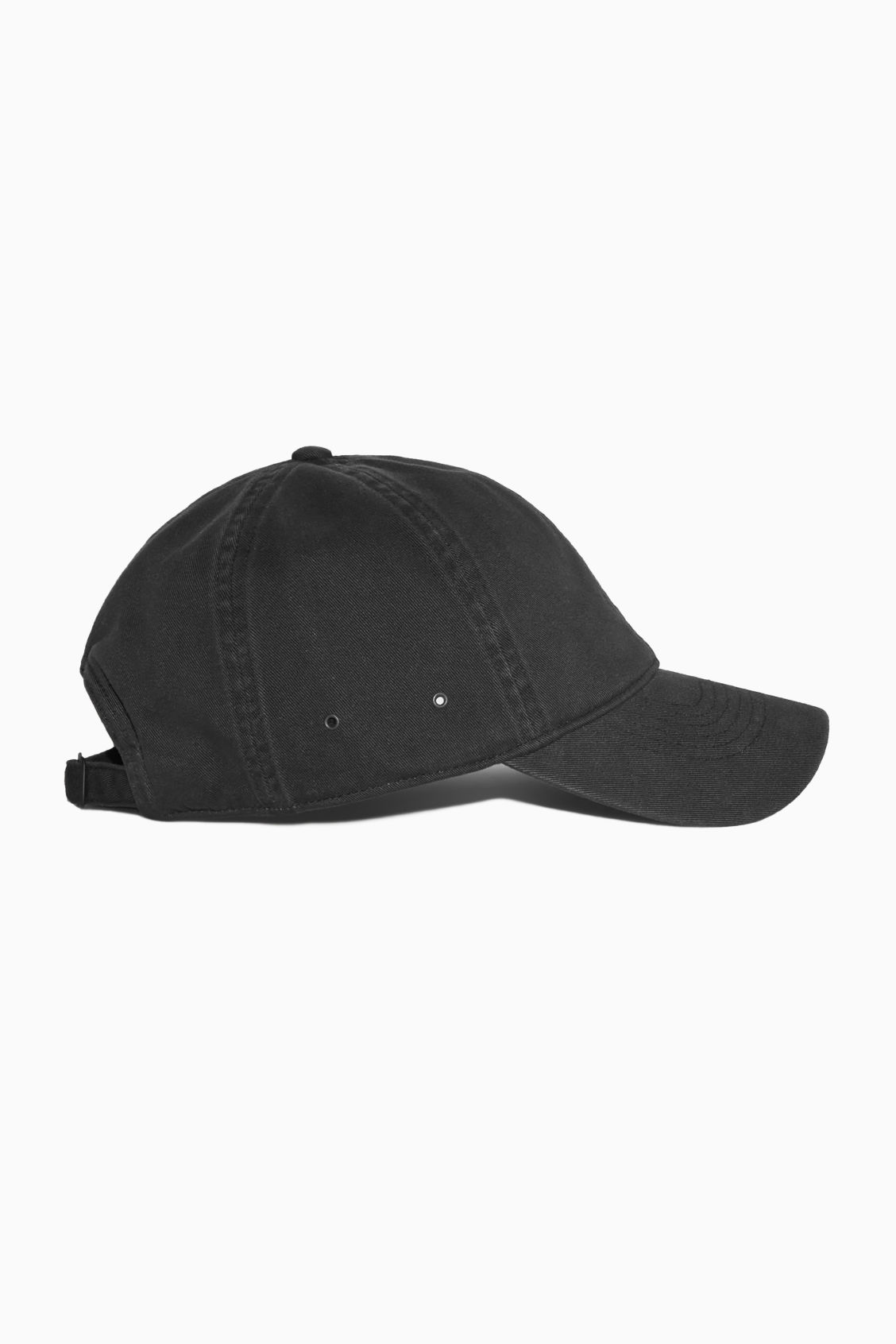 COS Washed Cotton-Twill Baseball Cap in BLACK | Endource