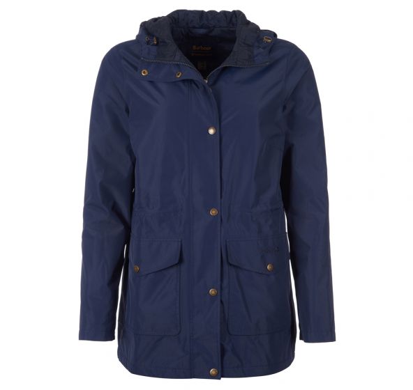 BARBOUR x National Trust Rowland Waterproof Jacket in Navy | endource