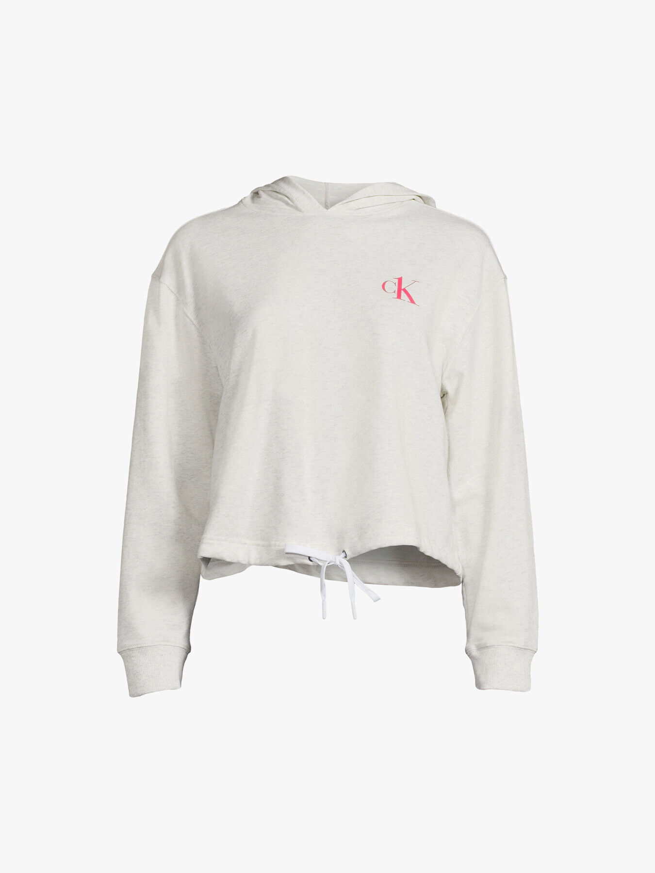 CALVIN KLEIN CK One Lounge Hoodie in Snow Heather/Pink Splendor WSB ...