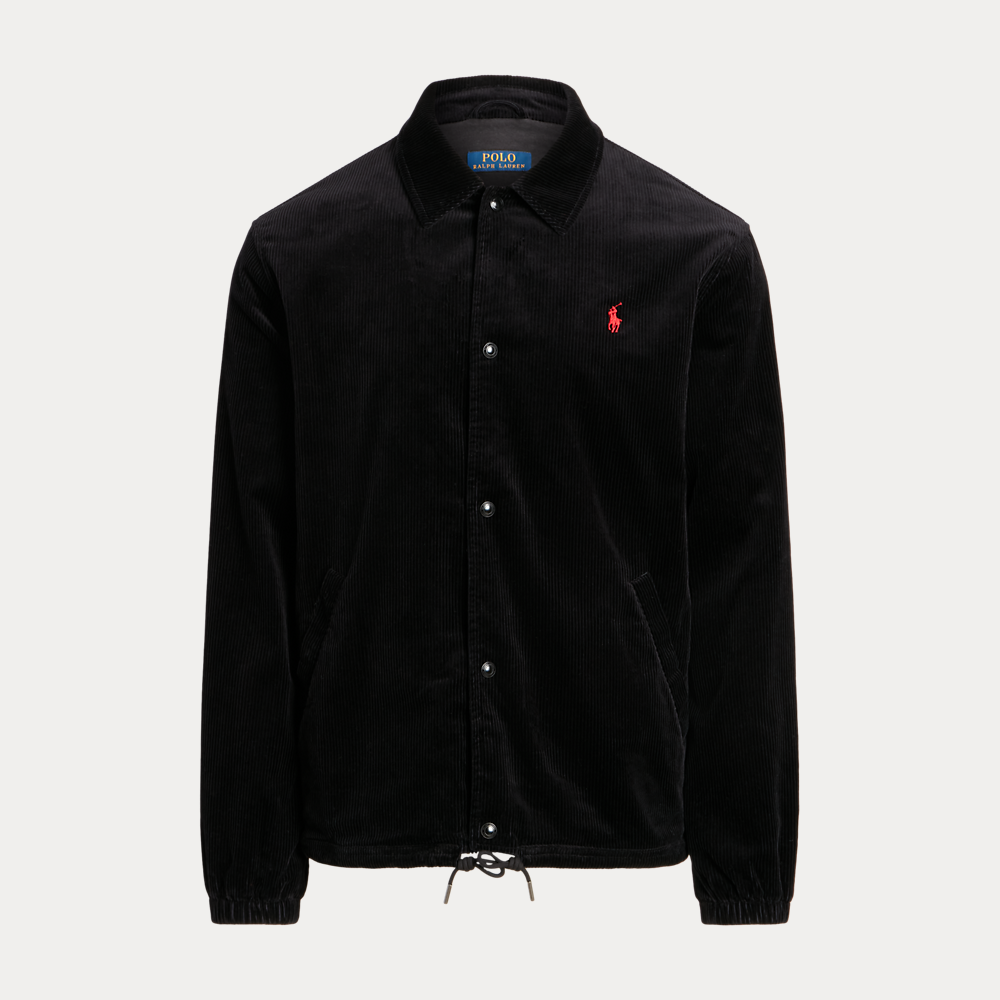 POLO RALPH LAUREN Corduroy Coach Jacket in Black | Endource