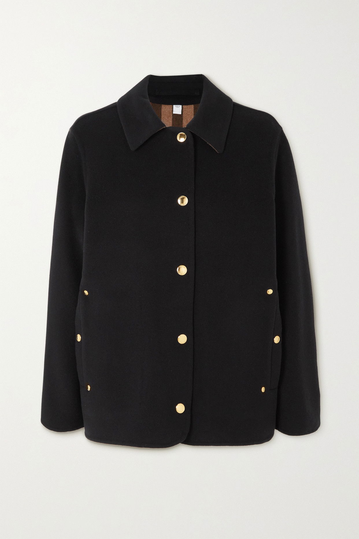 BURBERRY Reversible Wool Jacket in Brown | endource