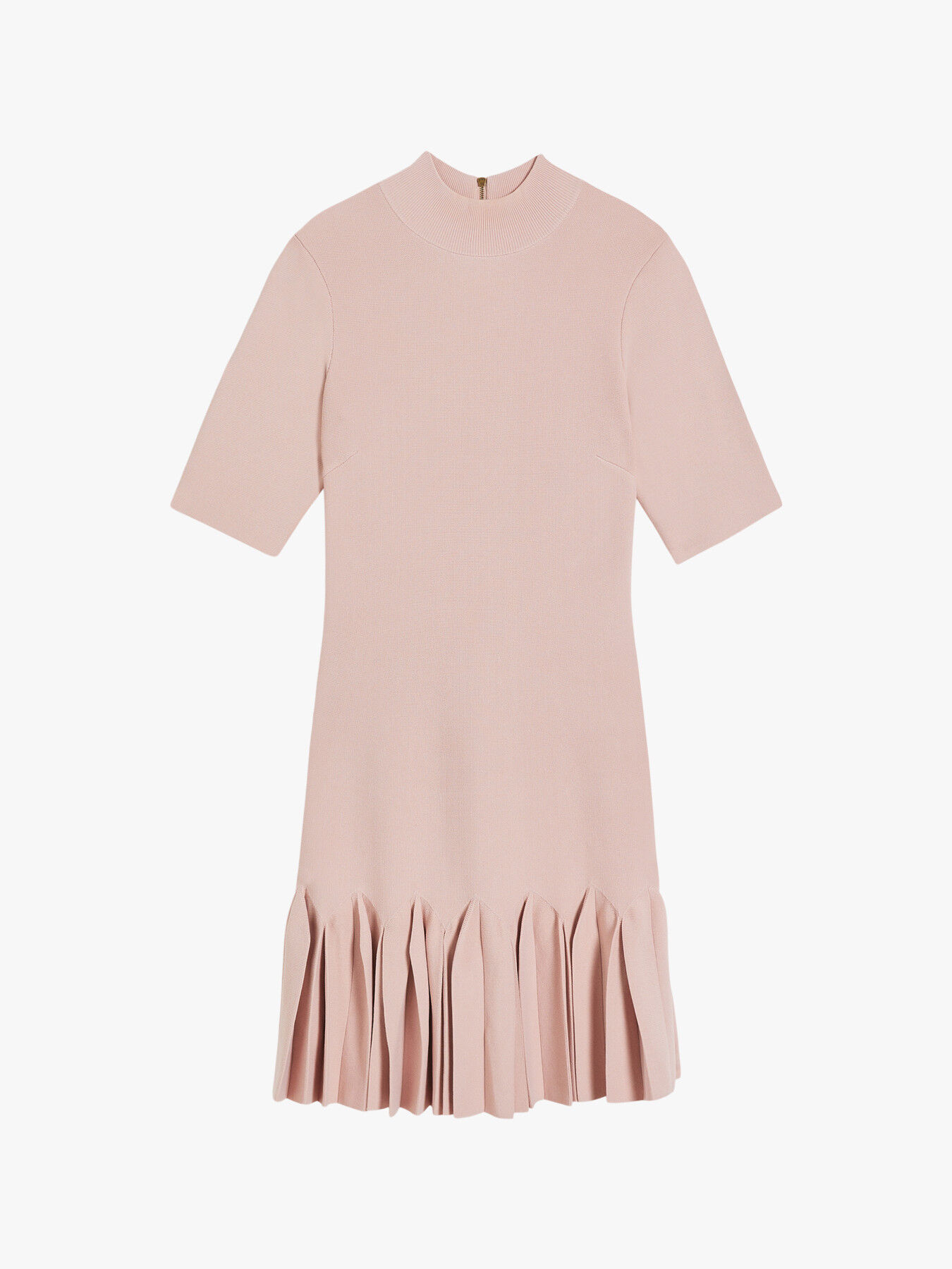 TED BAKER Full Milano Fit and Flare Dress in DUSKY-PINK | Endource