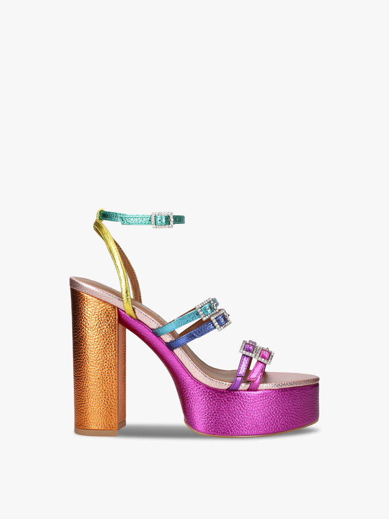KURT GEIGER LONDON Pierra High Platform Heels in Multi | Endource