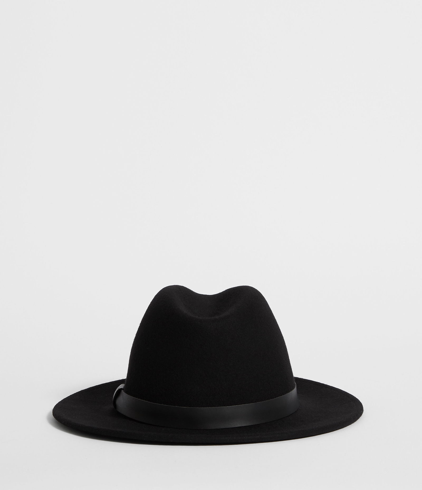 ALLSAINTS Bronson Leather Fedora Hat | endource