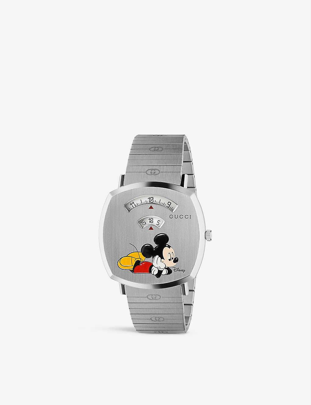 GUCCI Disney x Gucci - Grip Stainless Steel Quartz Watch in SILVER ...
