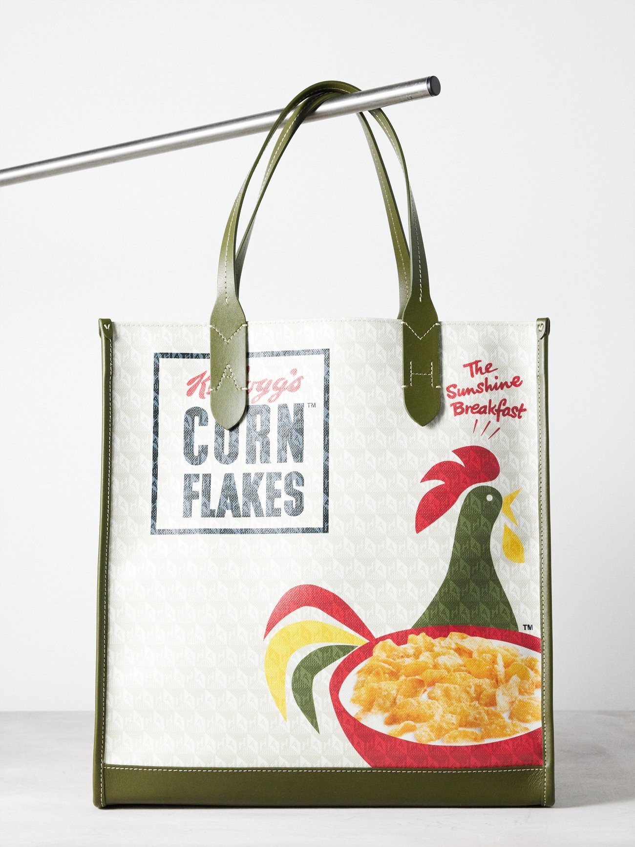 ANYA HINDMARCH Corn Flakes Coated Canvas Tote Bag | endource