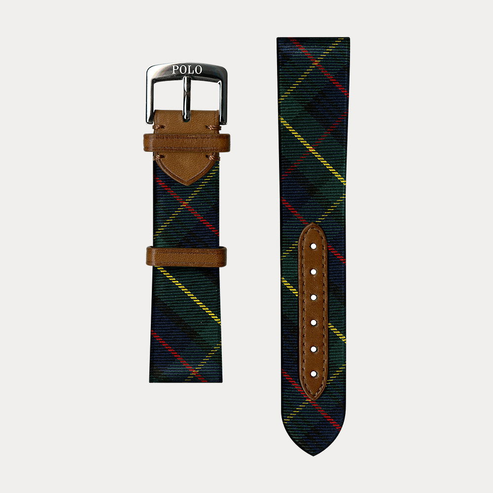 POLO RALPH LAUREN Tartan Tie Silk Watch Strap in Multi | endource