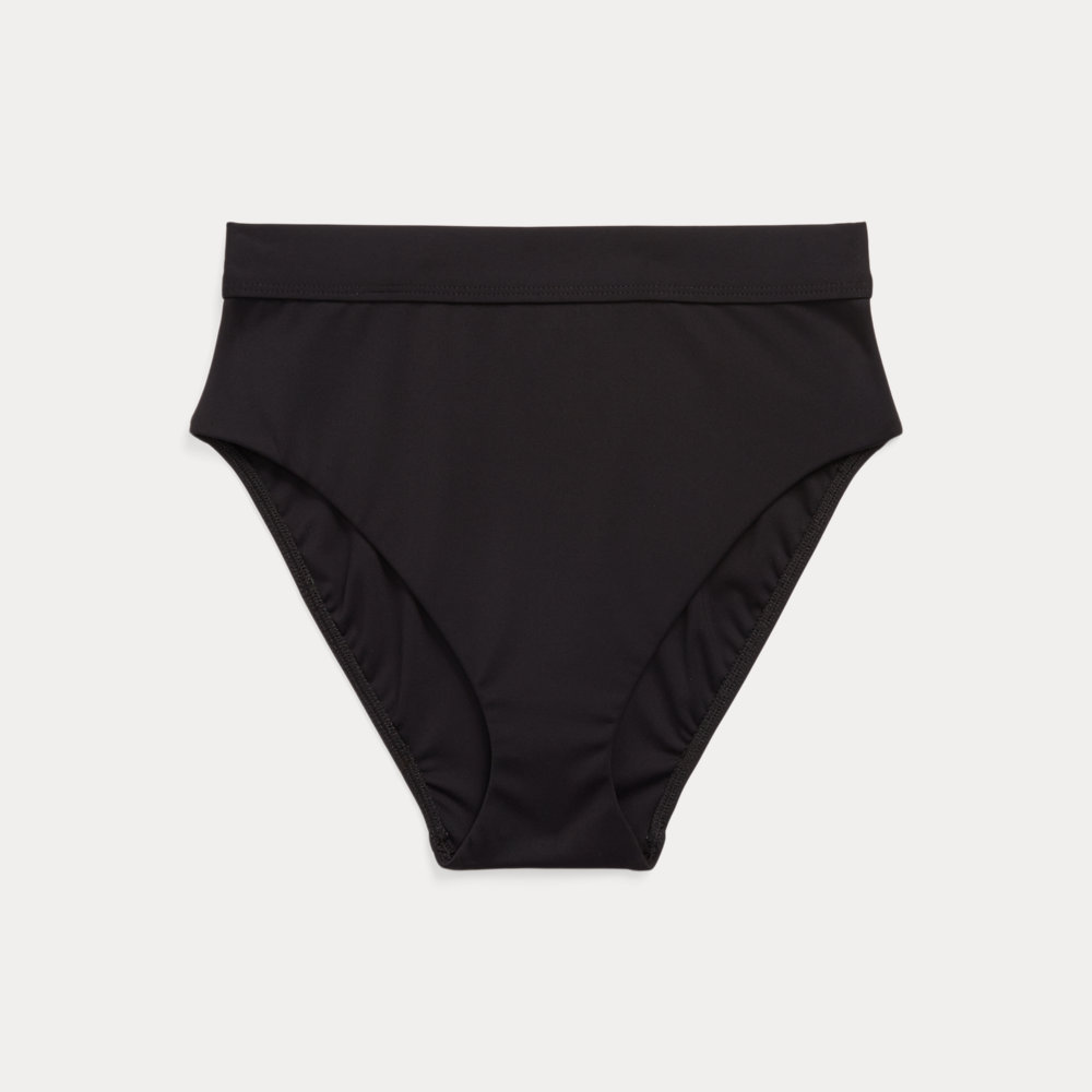LAUREN RALPH LAUREN Banded High-Waisted Bikini Bottom | endource