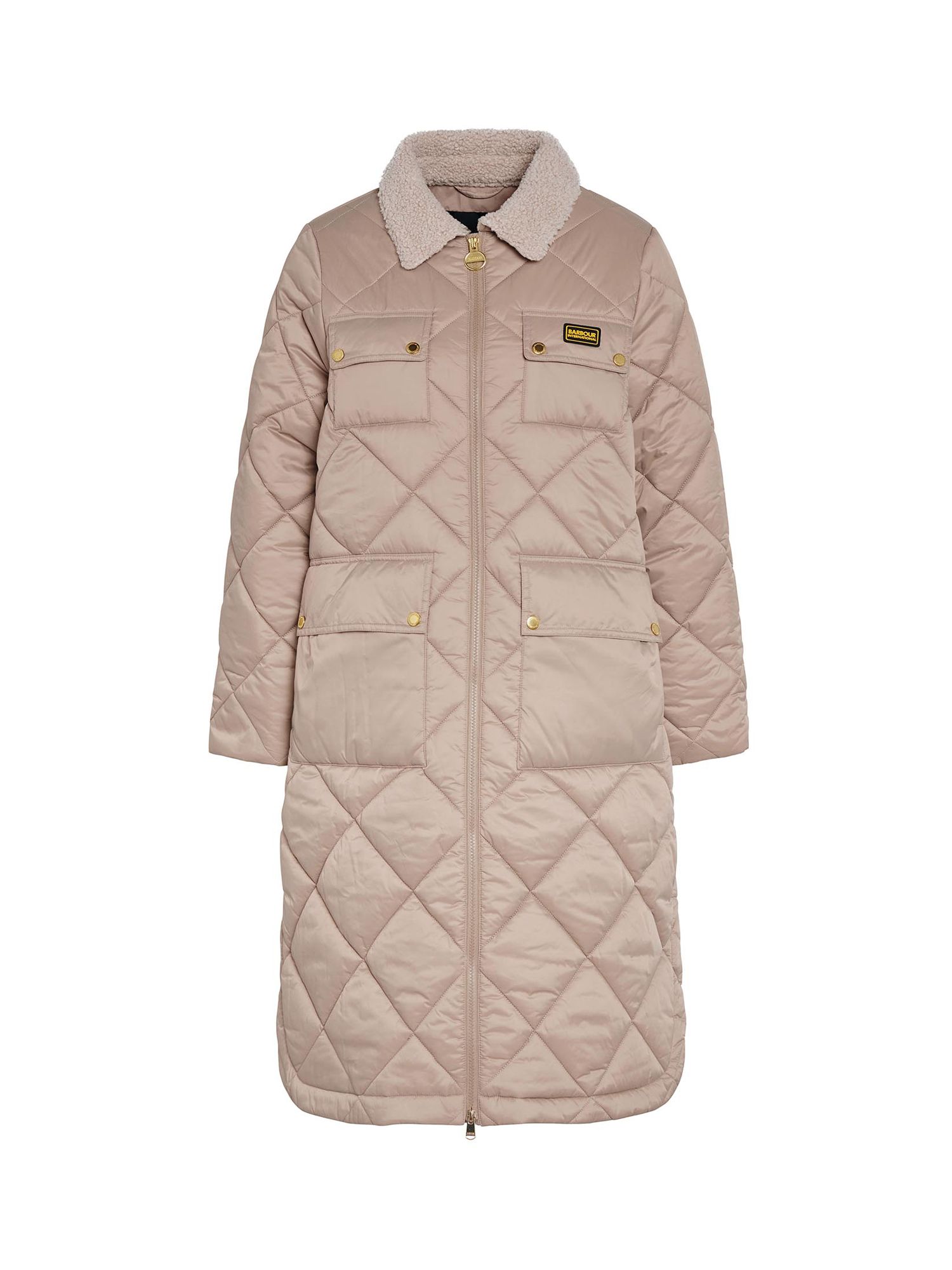 BARBOUR Supanova Quilted Longline Jacket in Black | endource