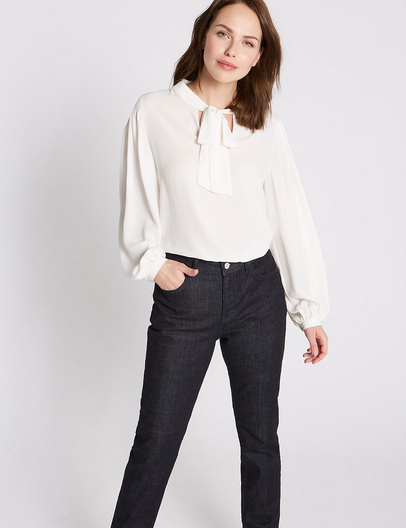 AUTOGRAPH Mid Rise Slim Leg Jeans | Endource