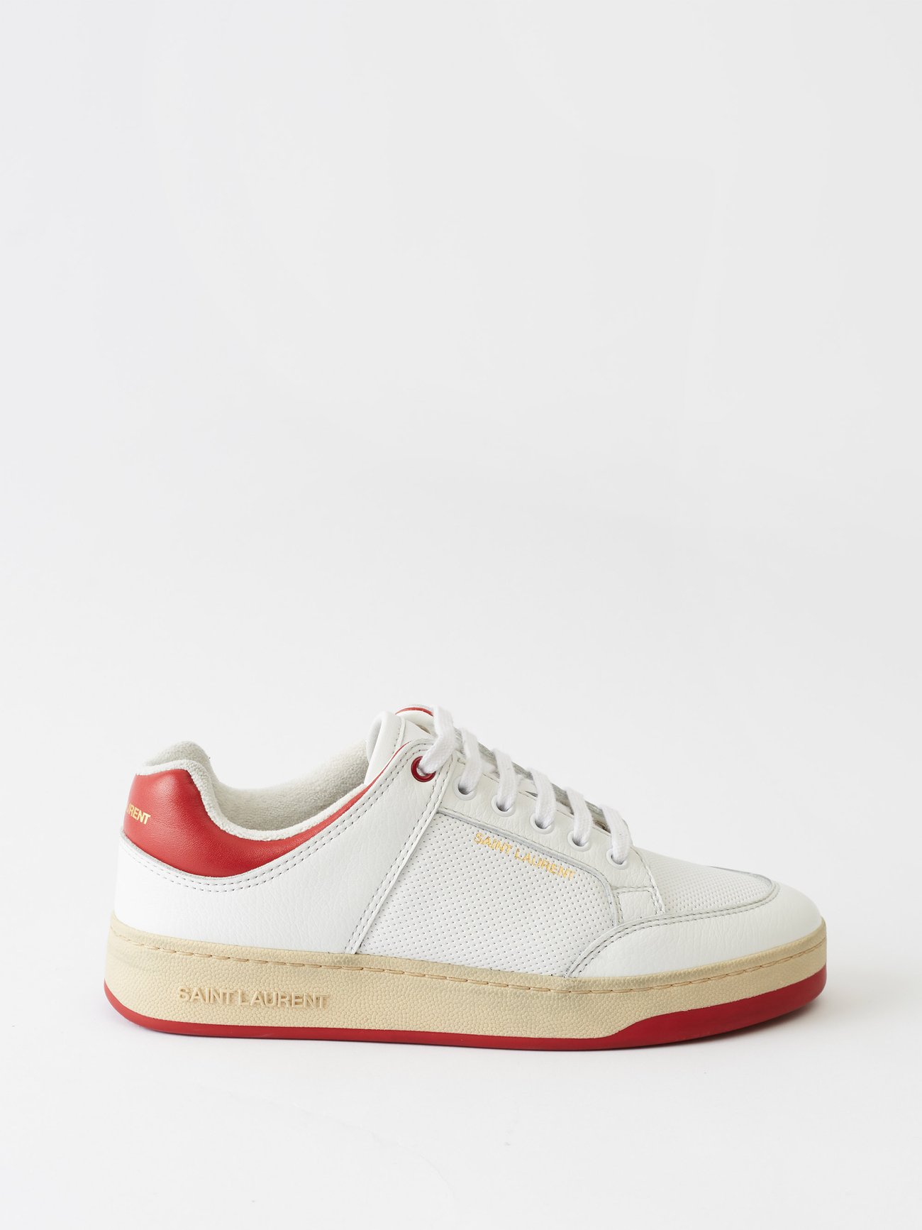 SAINT LAURENT SL/61 Leather Trainers | Endource