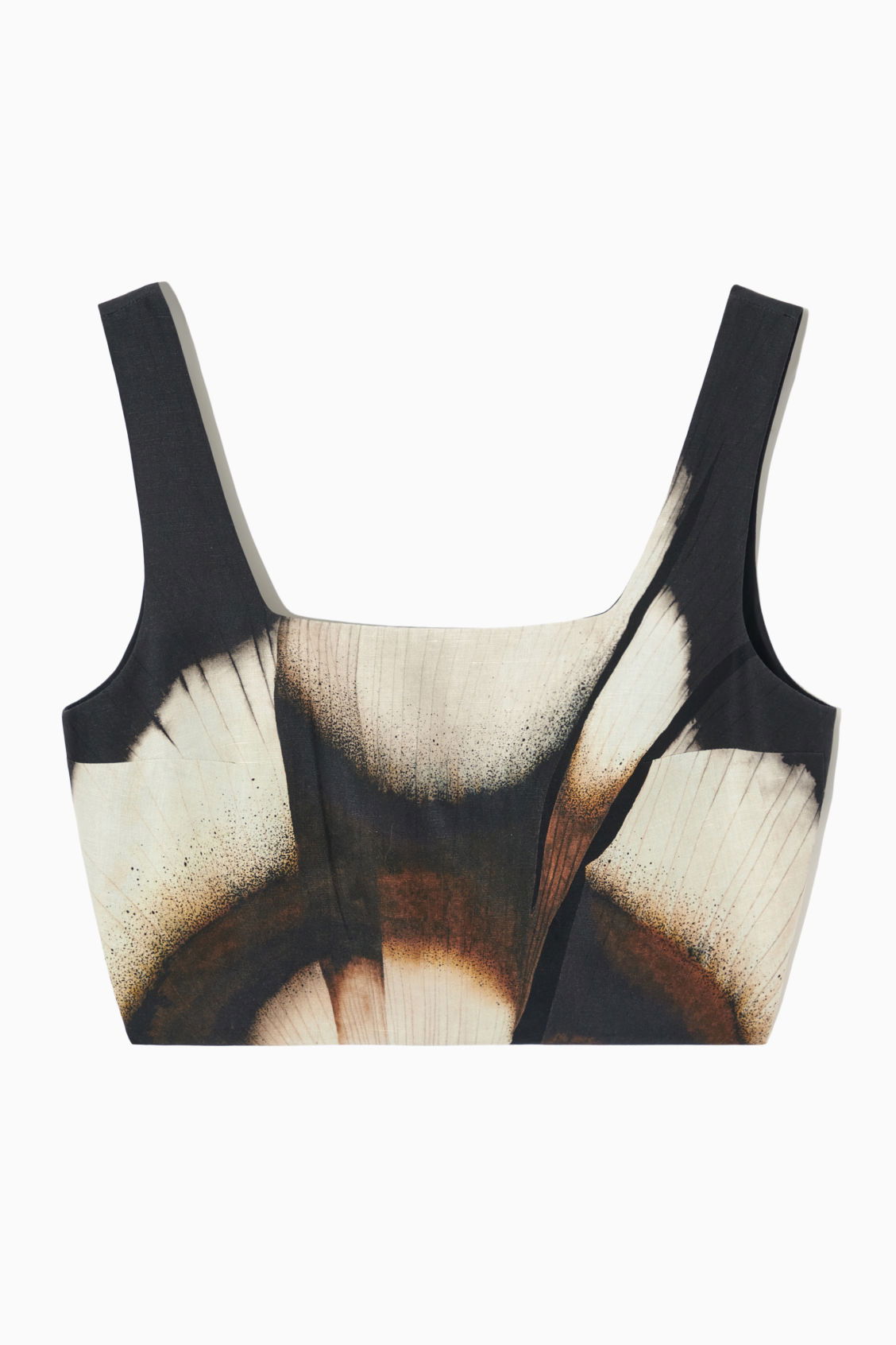 COS COS × Stephen Doherty - Floral-Print Linen-Blend Bustier | endource