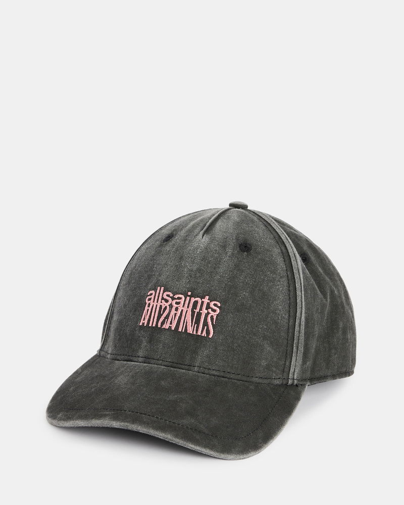 ALLSAINTS Refract Baseball Cap in Washed Black/Pink | endource