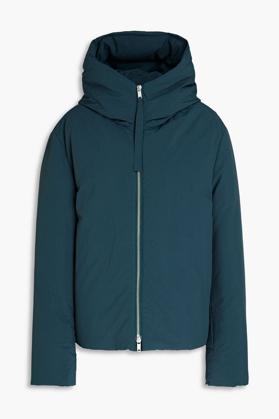 JIL SANDER Shell Hooded Jacket in Blue | Endource
