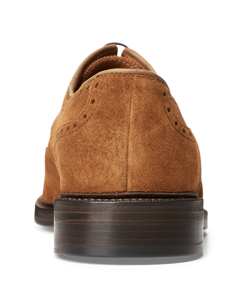 POLO RALPH LAUREN Brenton Suede Wingtip Shoes in Brown | endource