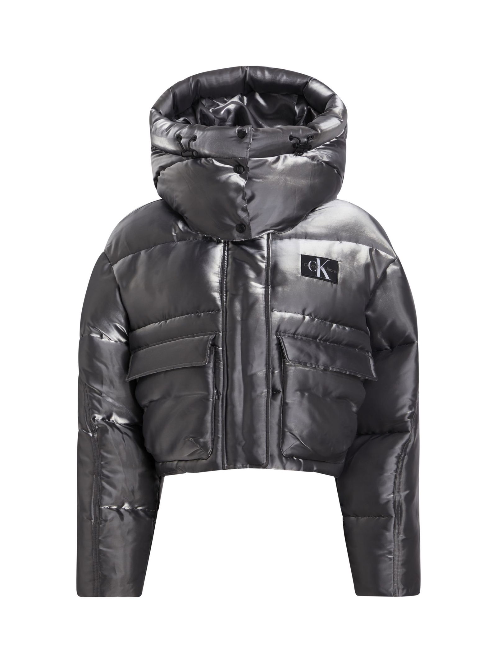 CALVIN KLEIN Liquid Metal Puffer Jacket in Liquid Metal | Endource