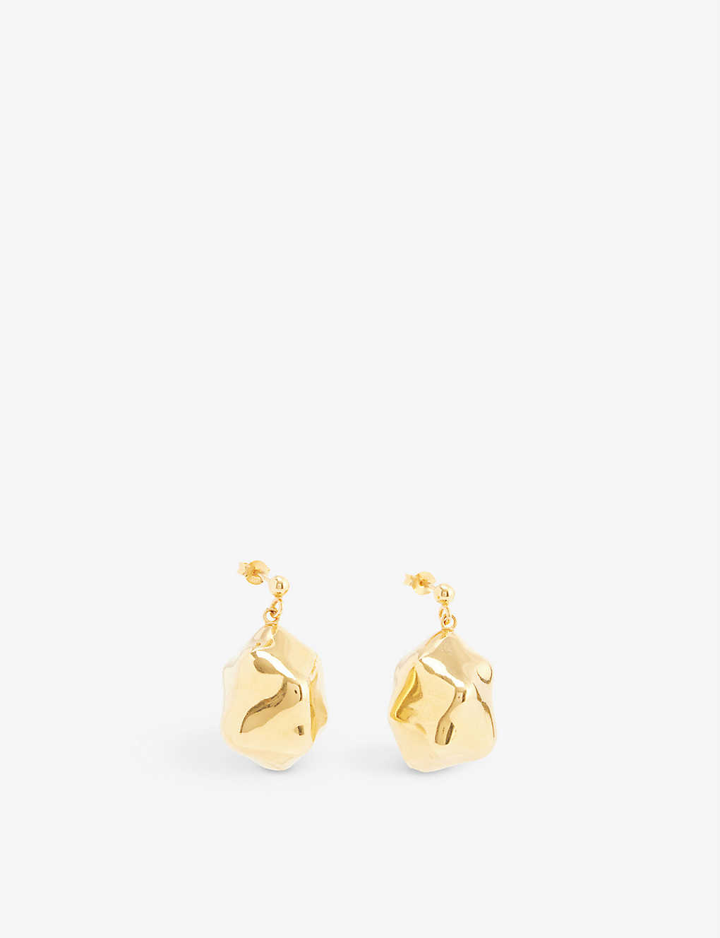 LOEWE Genta Sterling-Silver Drop Earrings in GOLD | endource