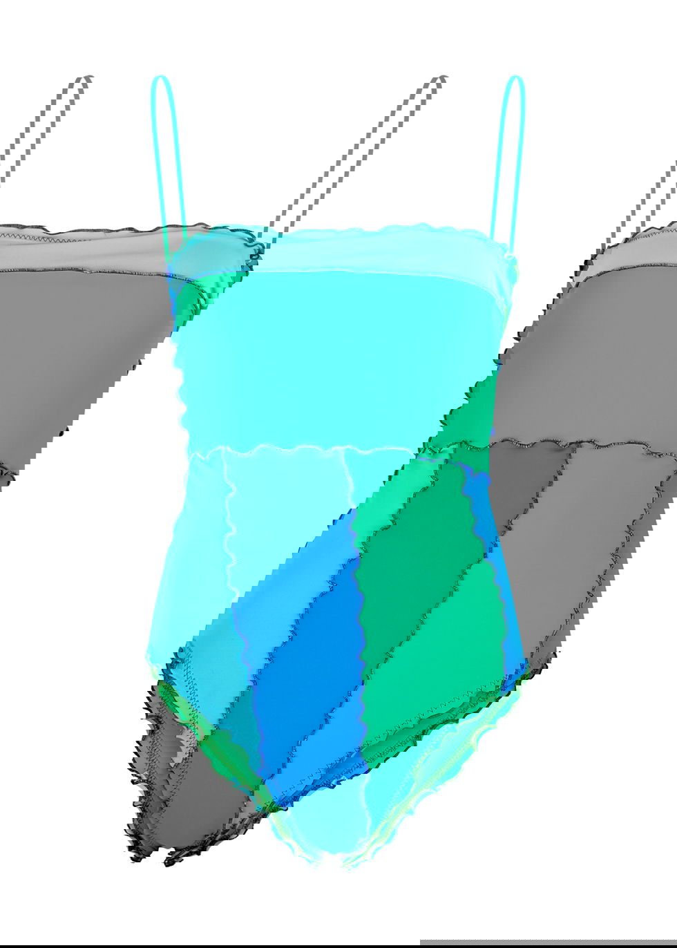 SHERRIS Ruffle Panelled Swimsuit | endource