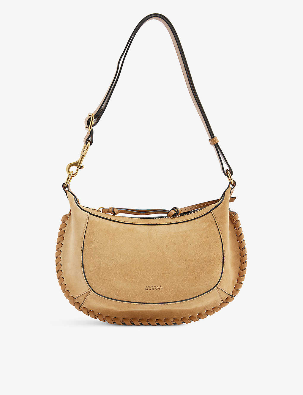 ISABEL MARANT Oskan Leather Cross-Body Bag in CAMEL | Endource
