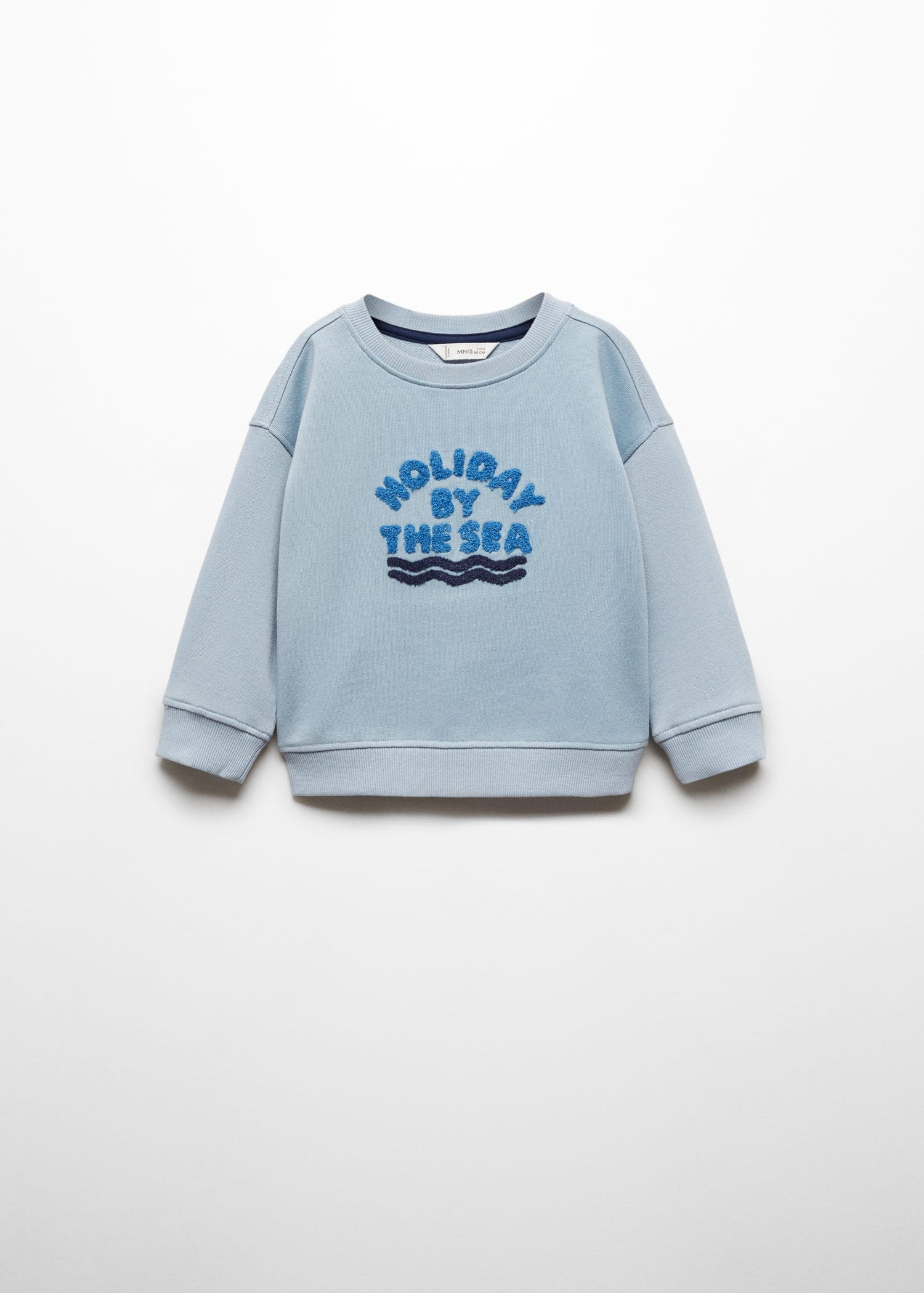MANGO Sweatshirt in Sky Blue | endource