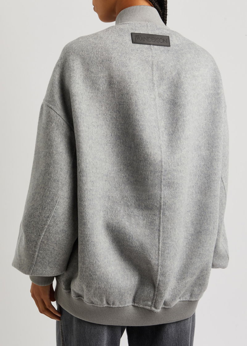 JW ANDERSON Oversized Wool Bomber Jacket | Endource
