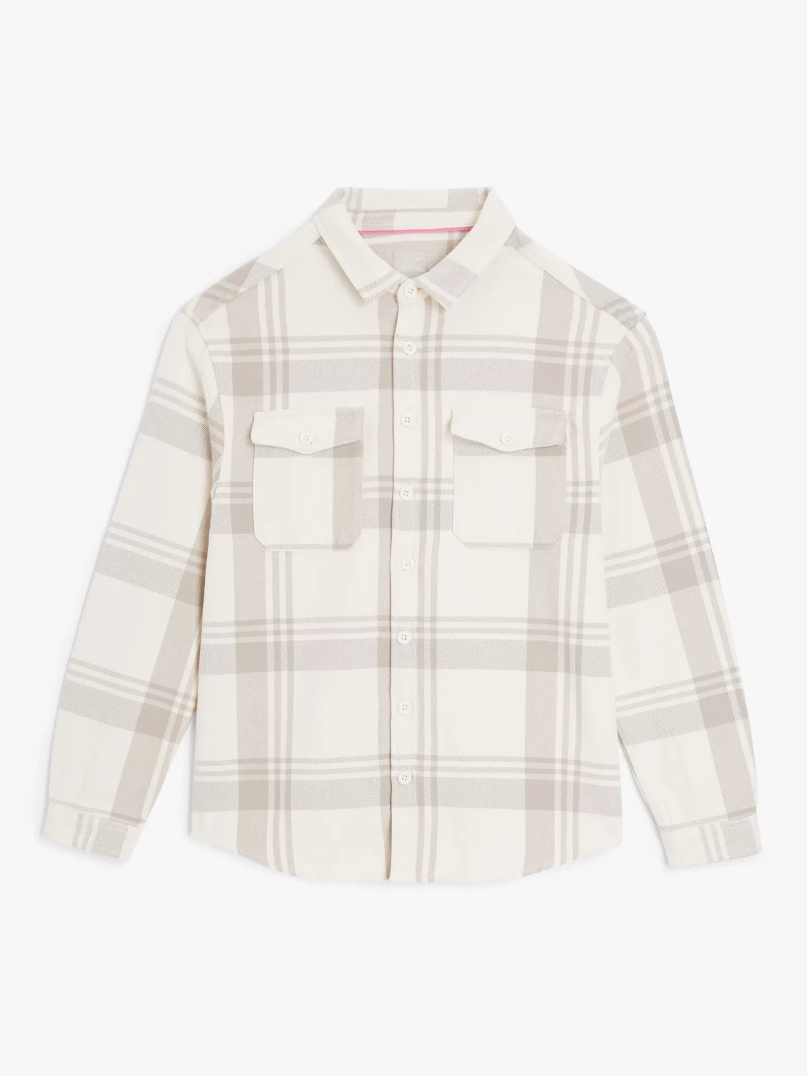 JOHN LEWIS Check Long Sleeve Overshirt | endource