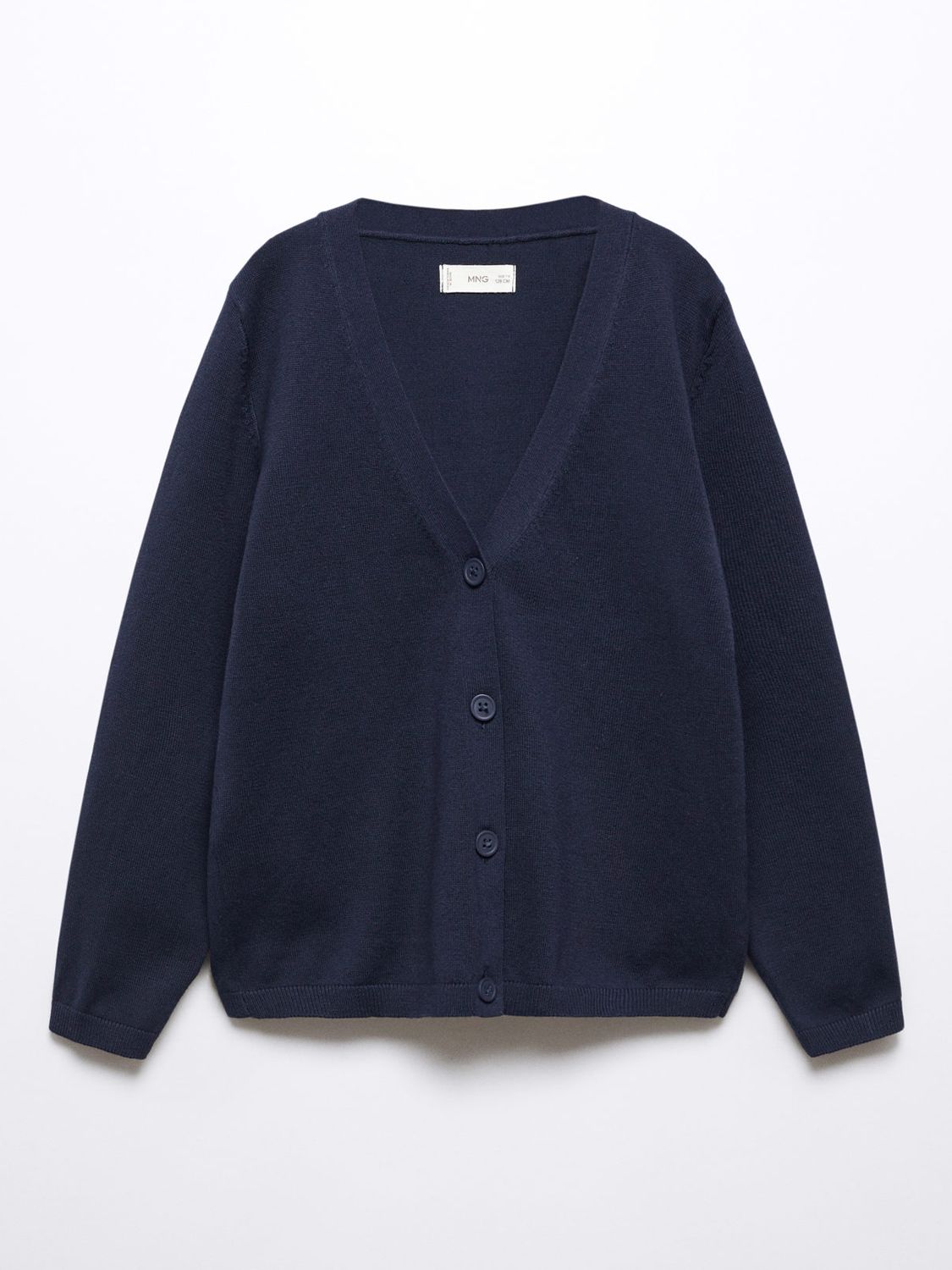 MANGO Kids' Nicky V Neck Cardigan in Navy | Endource