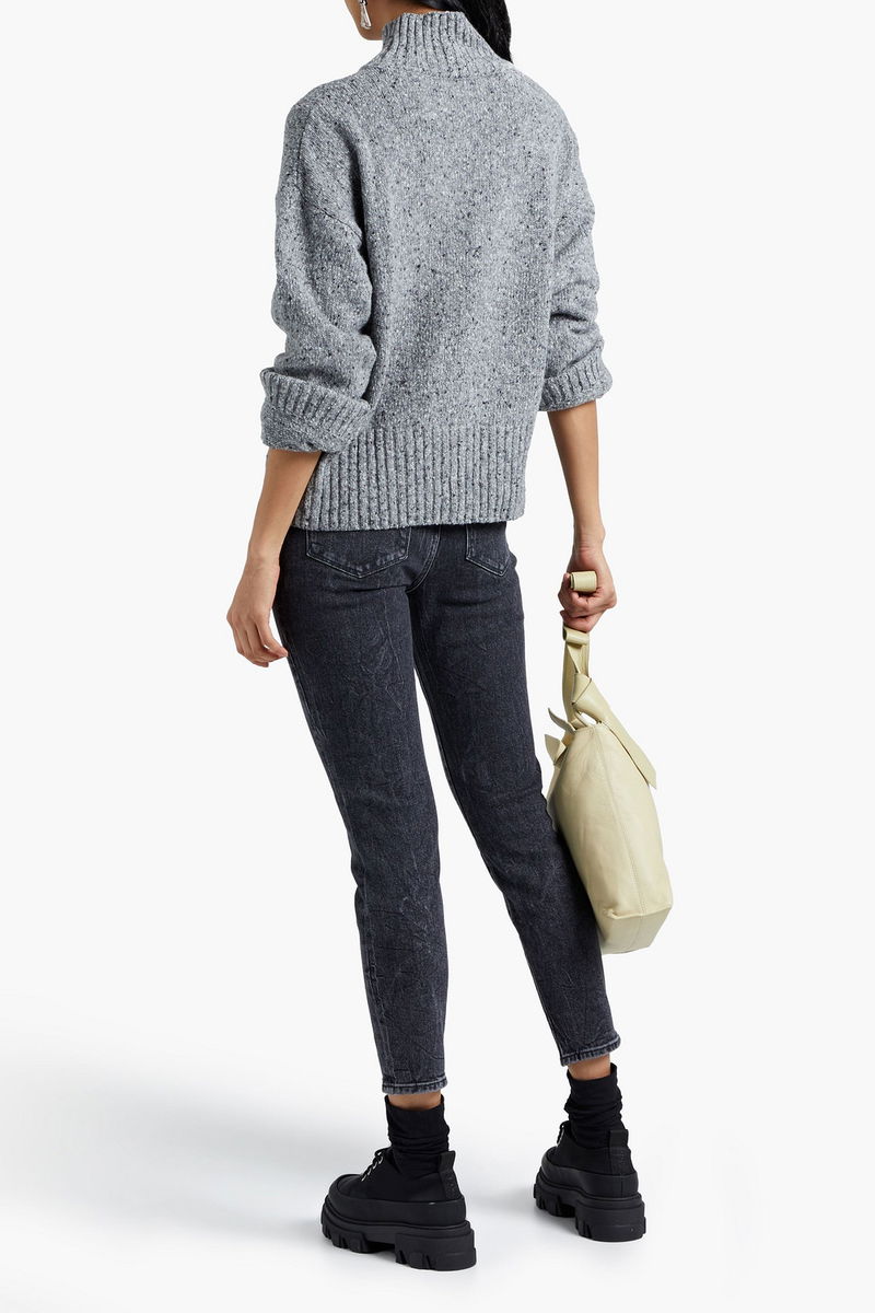 FRAME Ali High-Rise Skinny Jeans in Black | endource