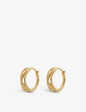 MONICA VINADER Nura Reef Crossover 18ct Recycled Yellow Gold-Plated ...