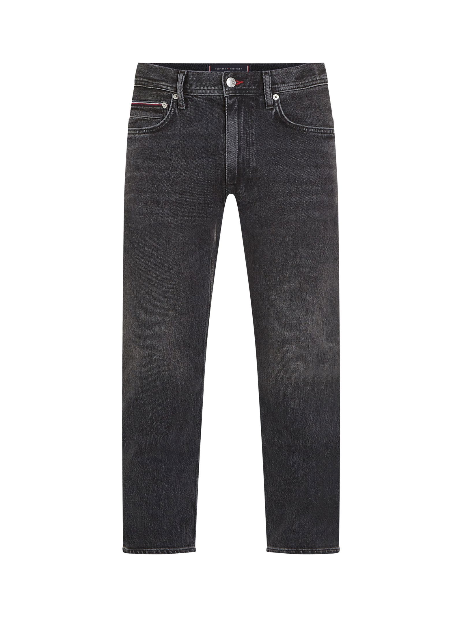 TOMMY HILFIGER Mercer Straight Fit Jeans in Washed Black | endource