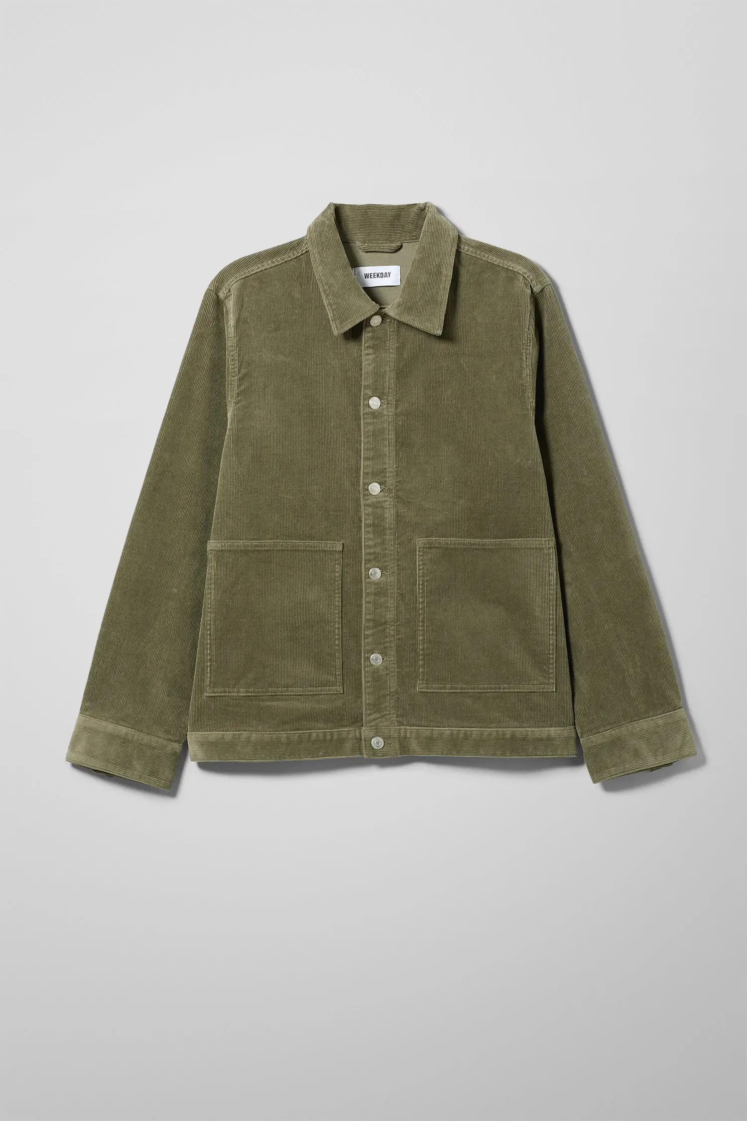 WEEKDAY Shore Cord Jacket in Green | Endource