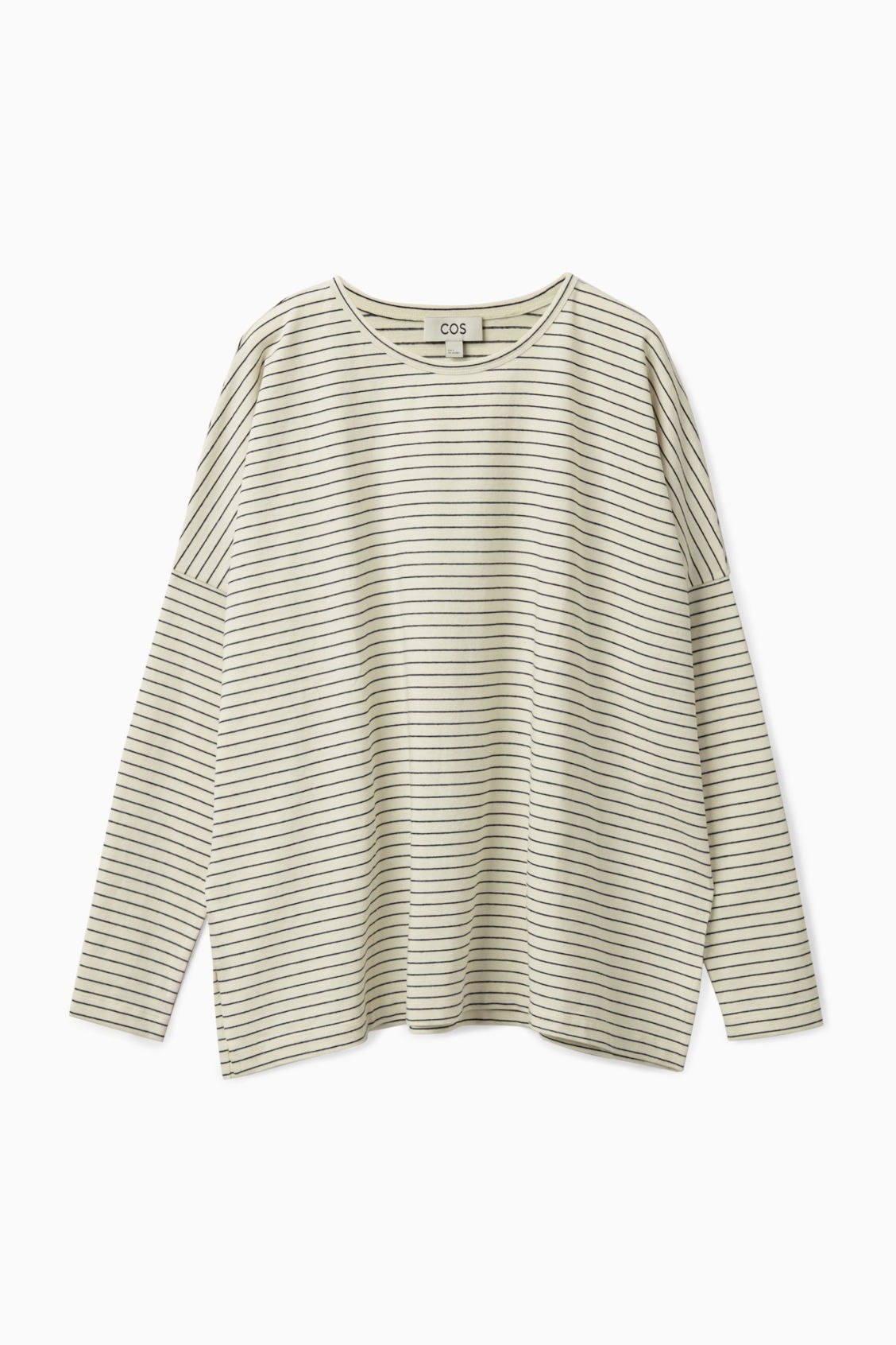 COS Striped A-Line Top in CREAM | endource