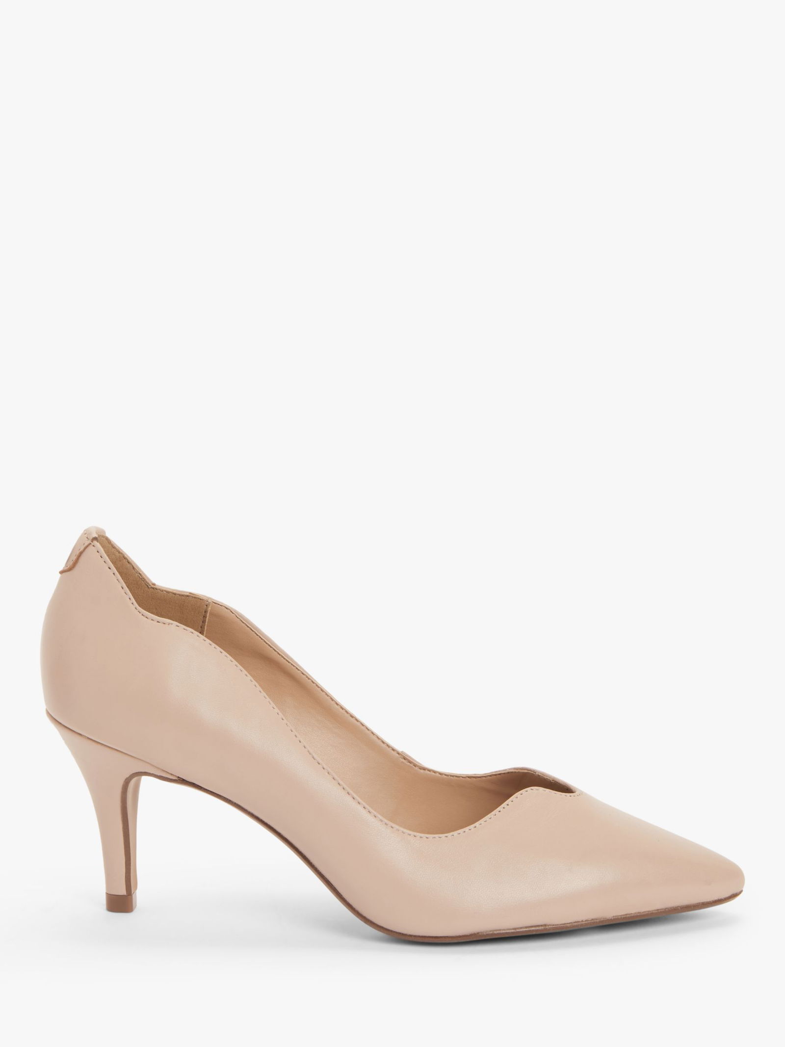 JOHN LEWIS Allina Wavy Top Line Mid Heel Court Shoes | endource