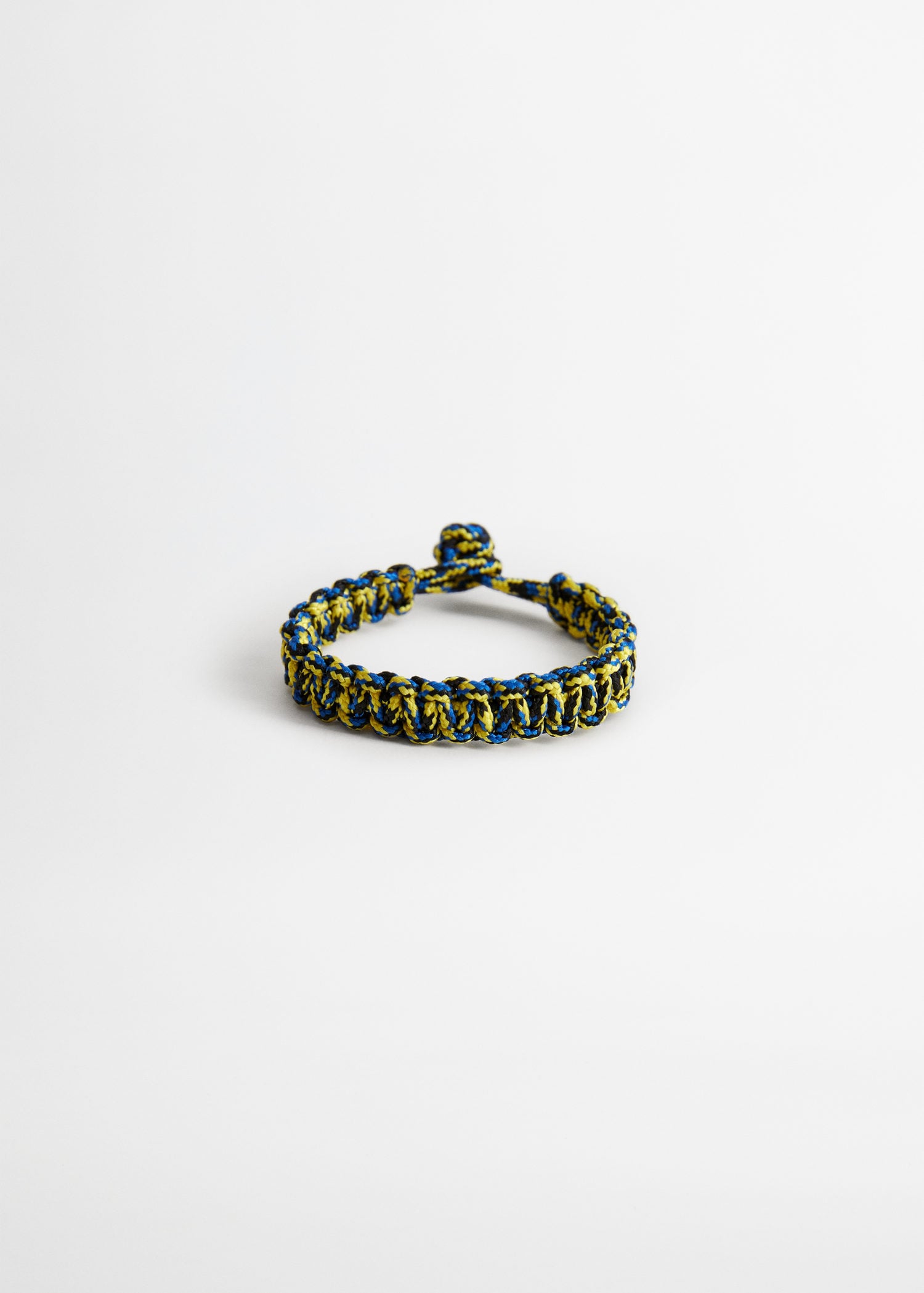 MANGO Braided Bracelet in Khaki | Endource