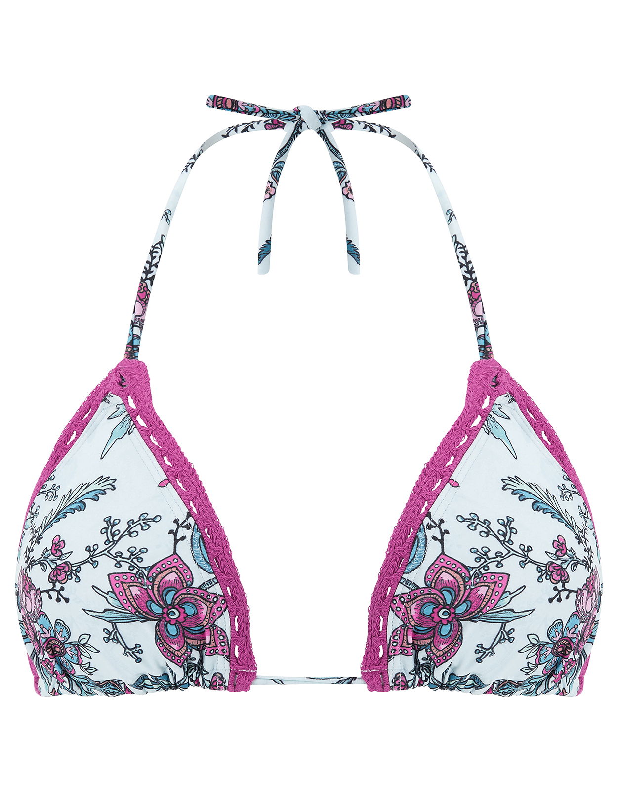 Monsoon Olivia Crochet Triangle Bikini Top | endource