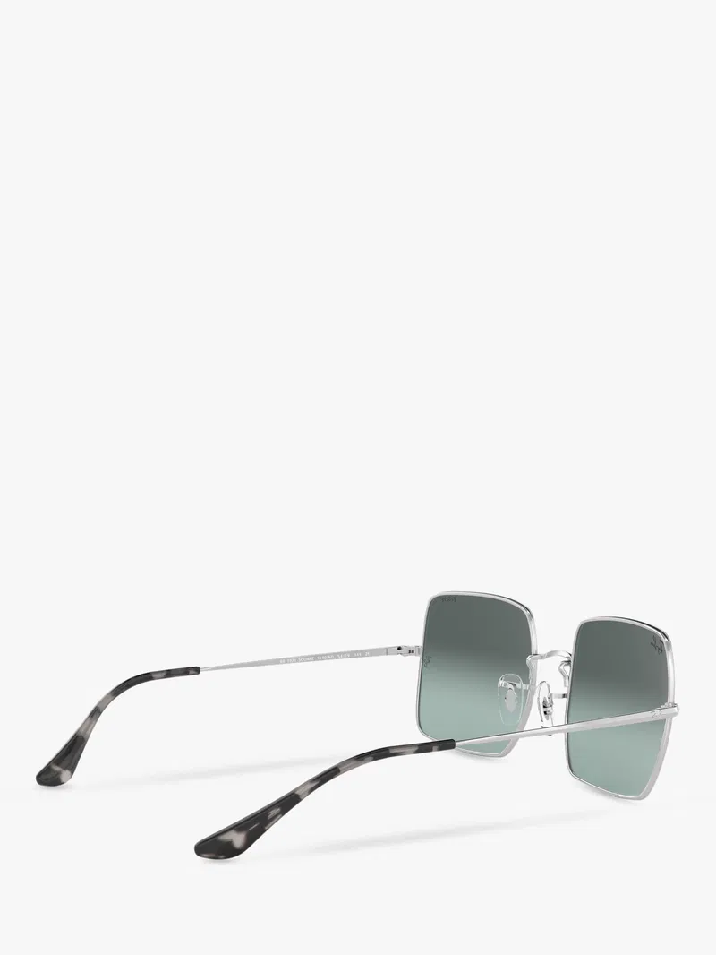 RAY-BAN Square Sunglasses in Silver/Blue Gradient | endource