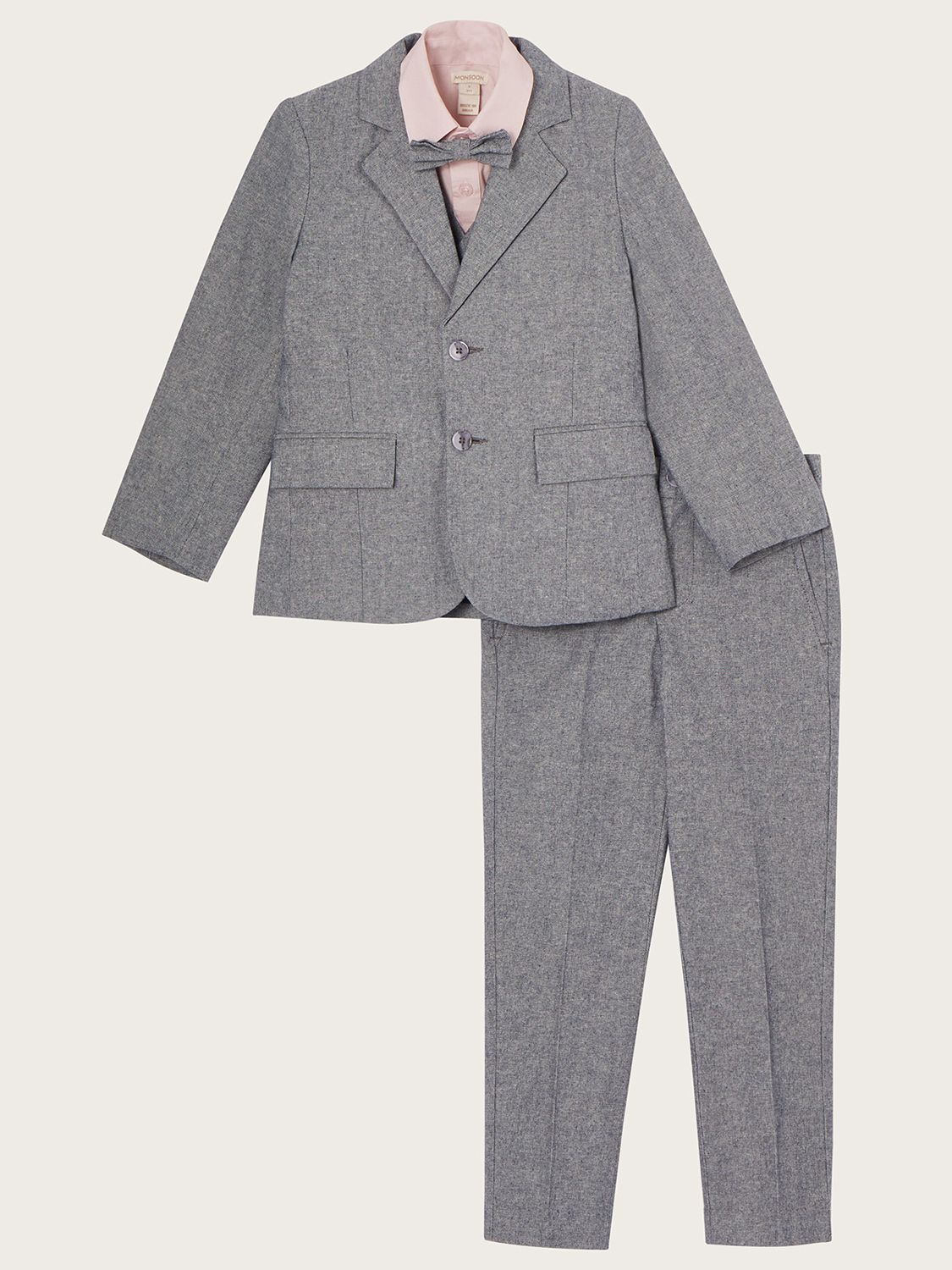 Monsoon Bow Tie Five-Piece Suit in Grey | Endource